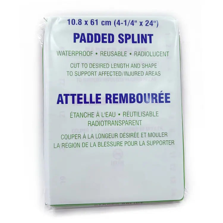 Padded Aluminum Splint – Medium — First Aid Direct