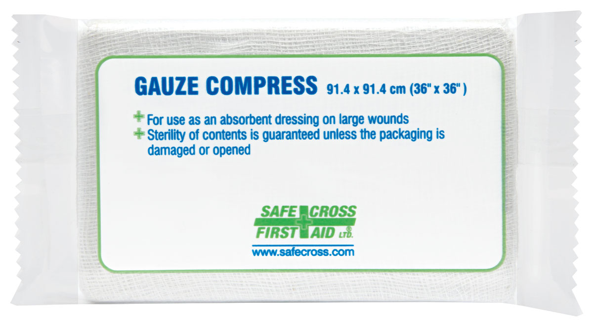Gauze Compress - 91.4 x 91.4 cm Each — First Aid Direct