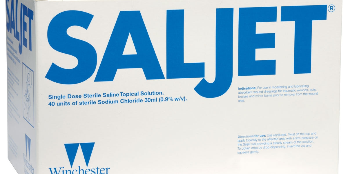 Saljet Saline Topical Solution 30 mL | Box of 40 Sterile Vials — First ...
