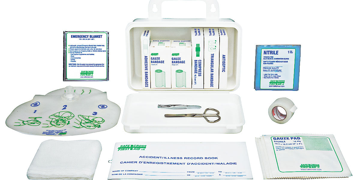 Federal Type A First Aid Kit | Plastic Case | Canada OHS Compliant ...