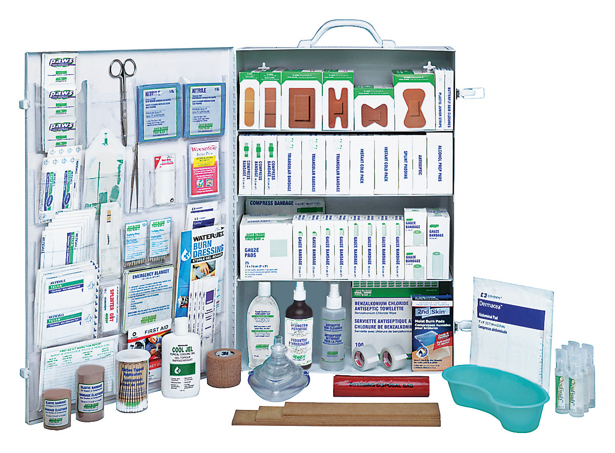 Ontario Workplace Deluxe First Aid Kit | Metal Cabinet | WSIB Compliant ...