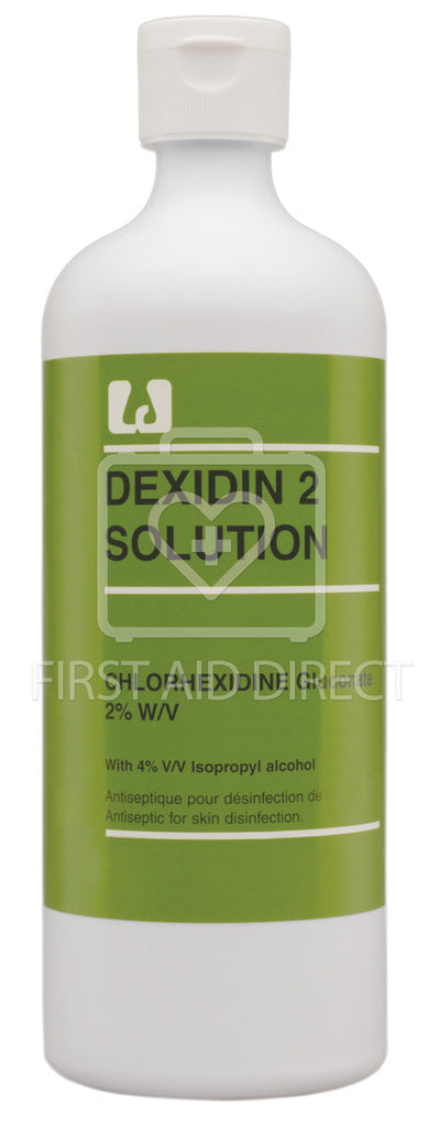 DEXIDIN 2 ANTISEPTIC SOLUTION - 450 mL/BOTTLE - First Aid Direct