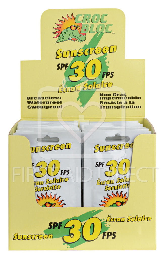 CROC BLOC SUNSCREEN LOTION - SPF 30 10 mL 50/BOX - First Aid Direct